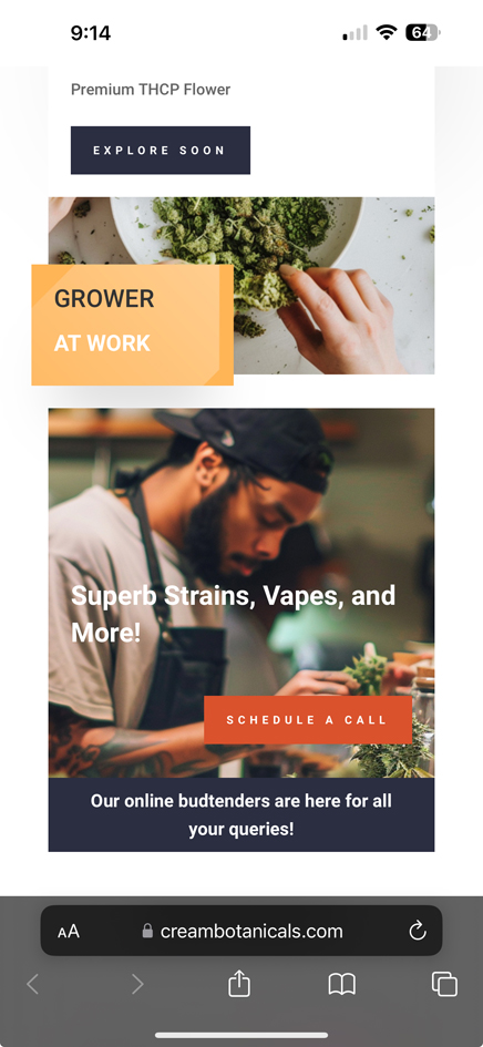 web | Cream Botanics